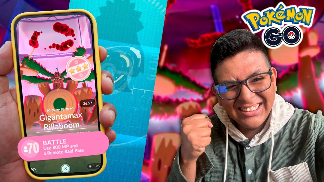 ¡Atrapé al nuevo Gigamax Rilaboom en el evento especial! - YouTube