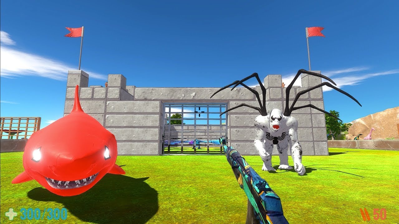 FPS AVATAR CASTLE DEATH RUN with ALL WEAPONS & HP Bar - Animal Revolt ...