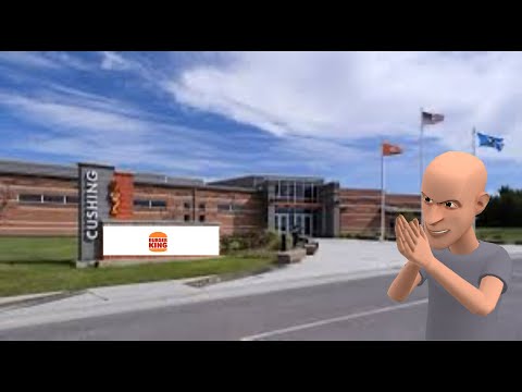 Classic Caillou turns the school into a Burger King/grounded