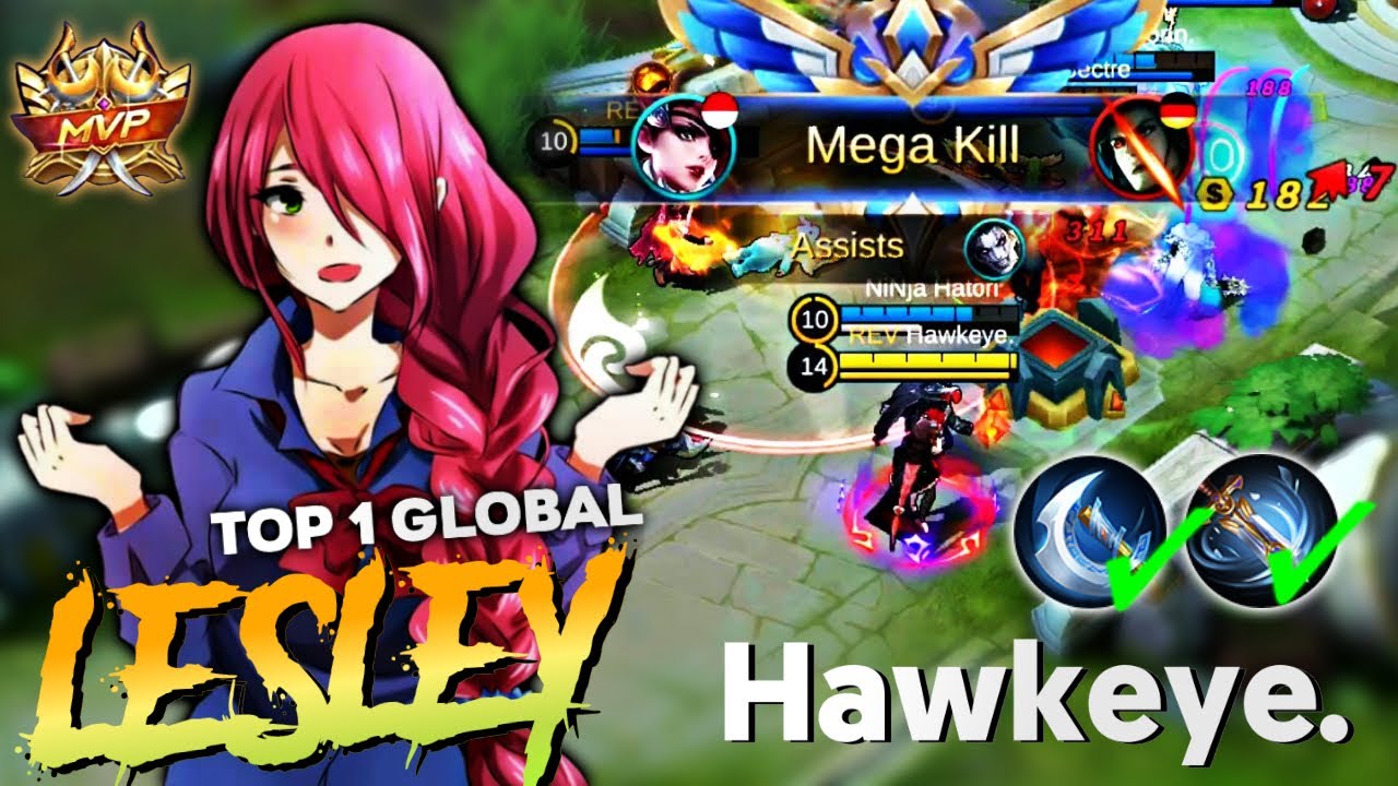 Build Lesley Tersakit 2020 - Top Global Lesley Mobile Legends - YouTube