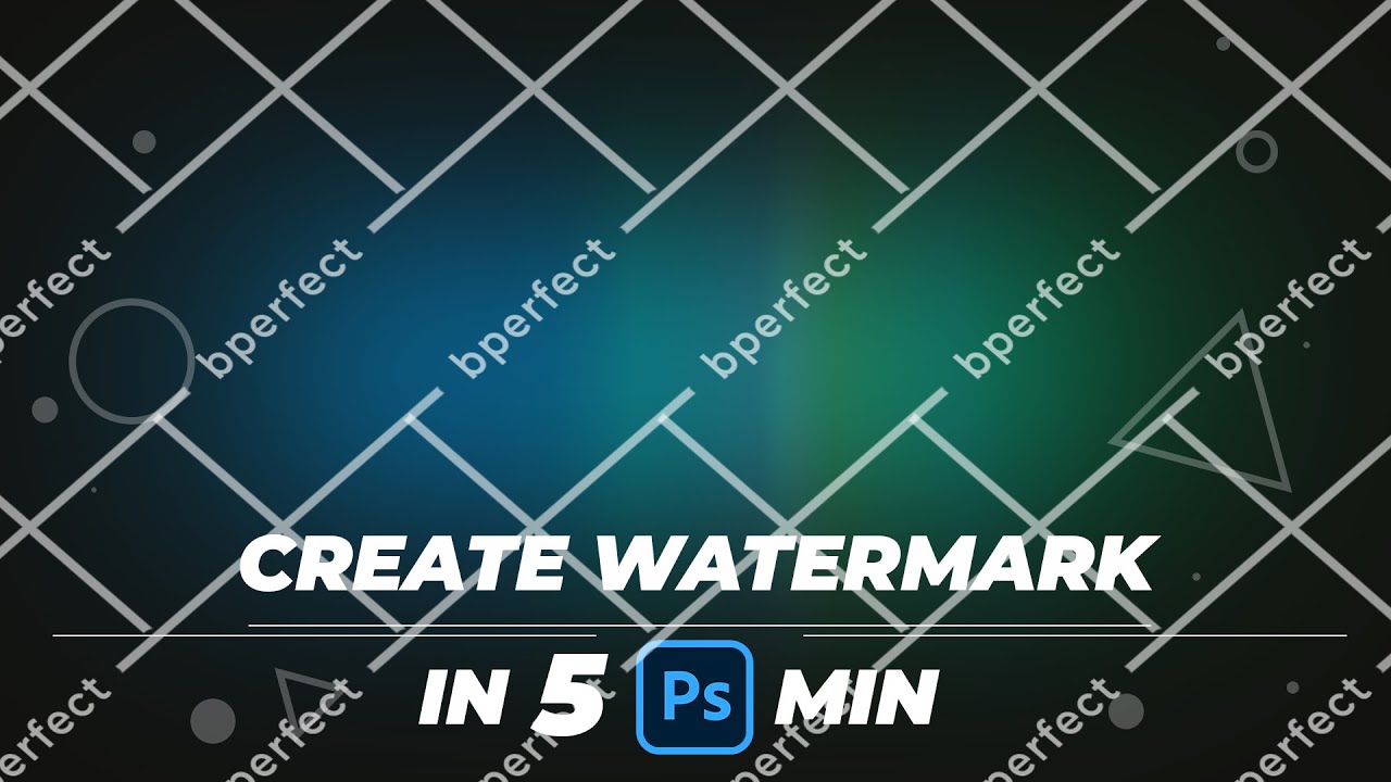 How to Create Watermark in Adobe Photoshop CC (Protect Your Designs ...