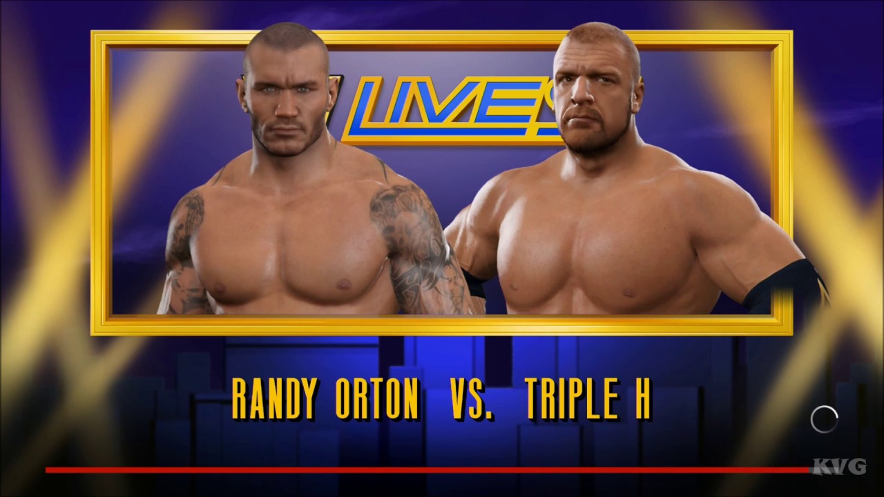 WWE 2K17 - Randy Orton vs Triple H | Gameplay (HD) [1080p60FPS] - YouTube
