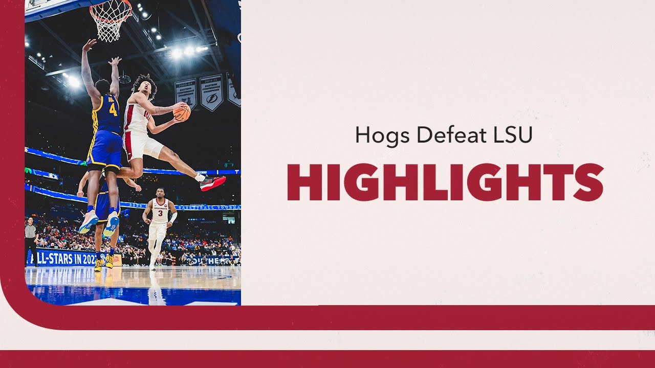 Razorback Basketball: Highlights, Hogs Defeat LSU - YouTube