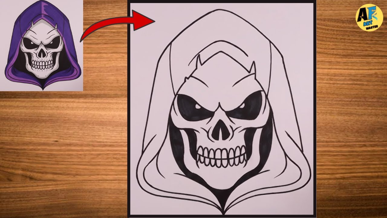 Draw the Grim Reaper |Super Dark Anime Drawing Tutorial in 2025 | Easy ...