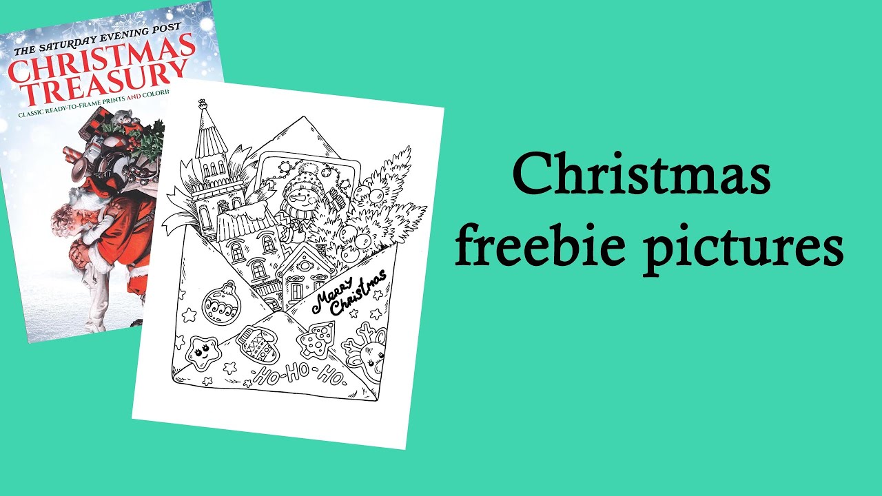 Lovely Christmas freebie coloring pages #adultcoloring - YouTube