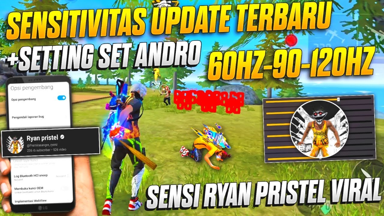 SETTINGS SENSI 😱 RYAN PRISTEL 👽⚡ SENSITIVITAS FF AUTO HEADSHOT 2025 ...