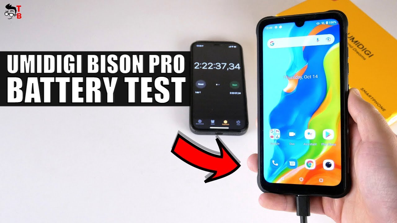 UMIDIGI Bison Pro - Battery Drain Test & Charging Time (3/5) - YouTube