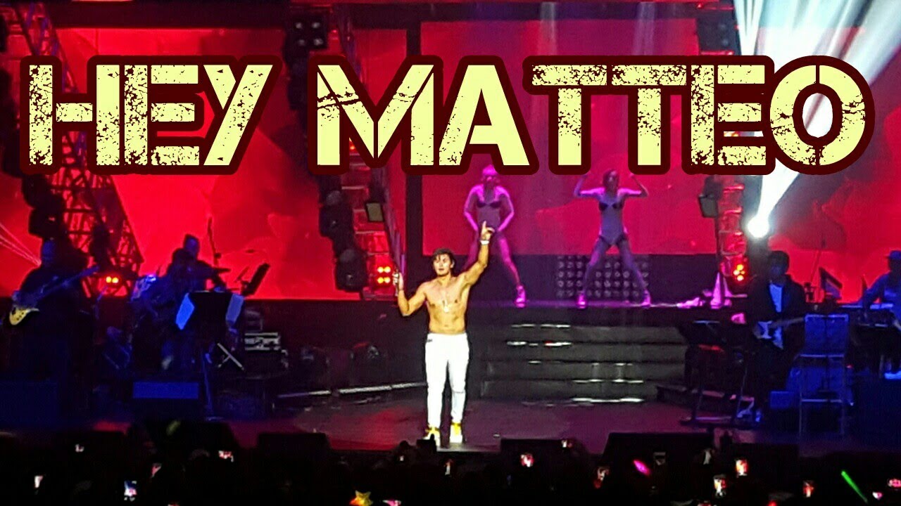 Matteo Guidicelli's hot prod at Hey Matteo concert - YouTube