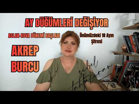 AKREP BURCU (18 Aylık  Aydüğümlerin de Aslan–Kova Dönemi Başlıyor)#astroloji