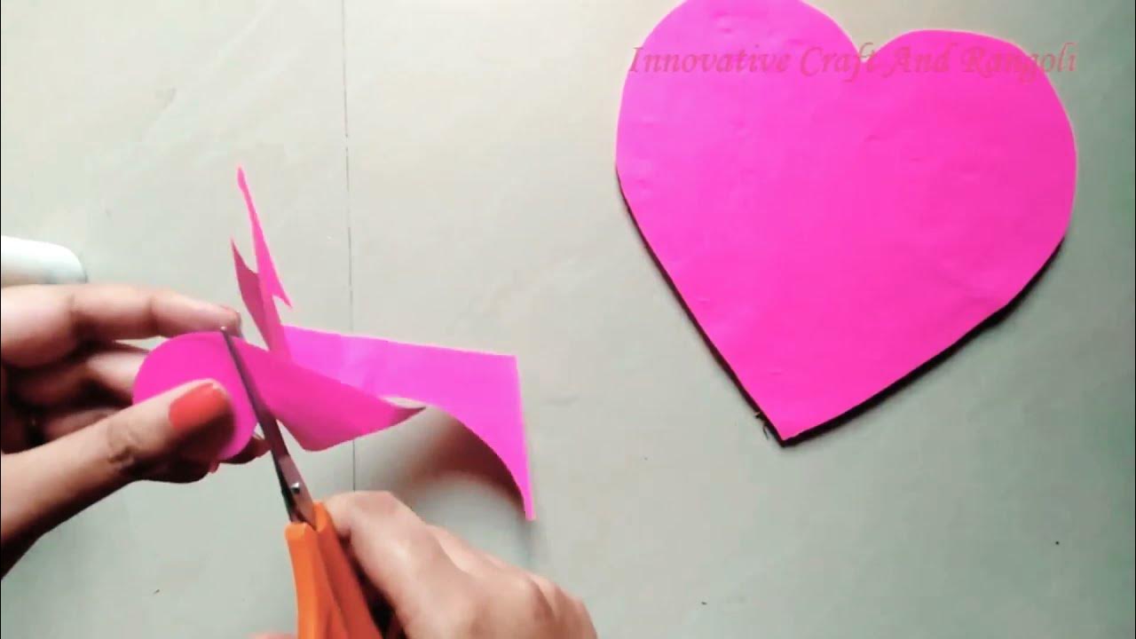 Heart Shape Paper Craft | 2 - Type Of Heart Craft Ideas| Heart Shaped ...