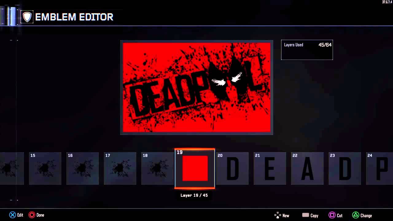 Deadpool Emblem "Call of Duty: Black Ops 3" Multiplayer Editor - YouTube