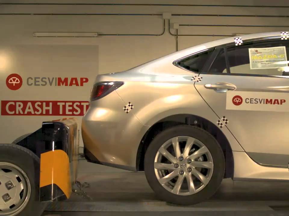 Crash test trasero Mazda 6 en CESVIMAP - YouTube