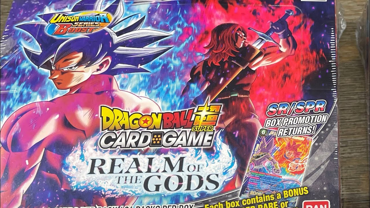 Dragon Ball Super Card Game Realm of the Gods Booster Box Break #2 ...