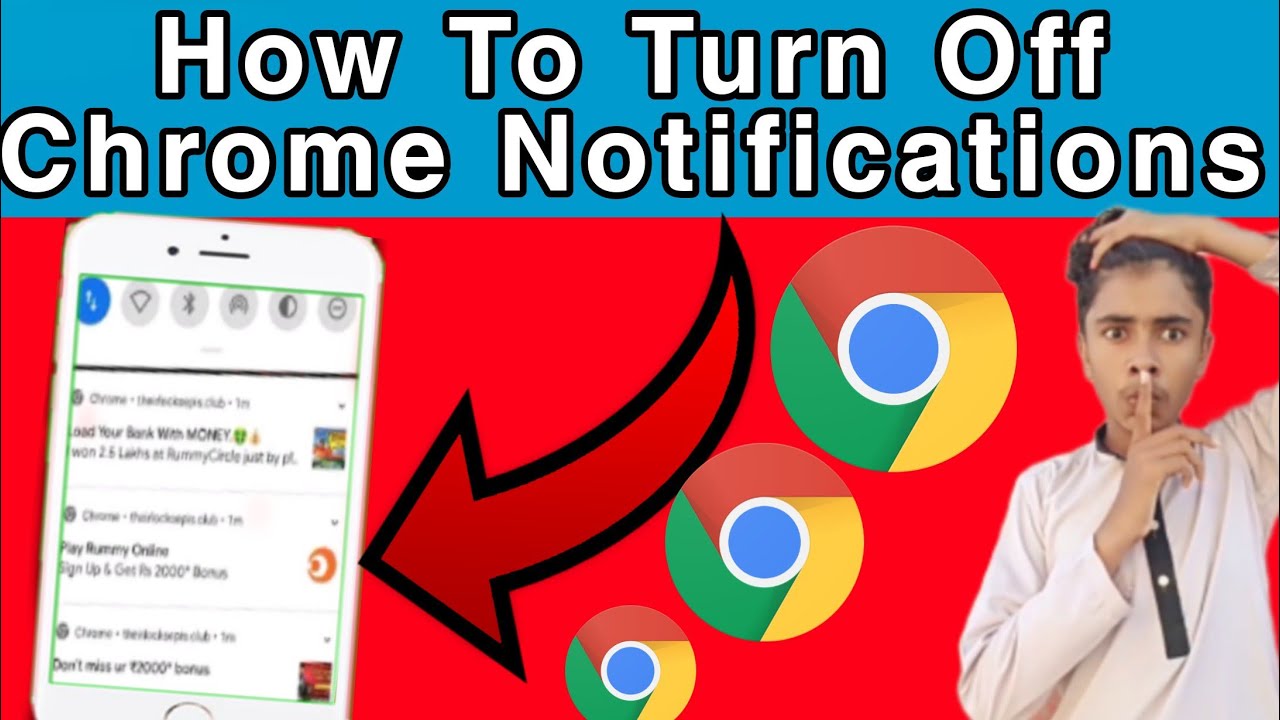 How to turn off chrome notifications|| - YouTube