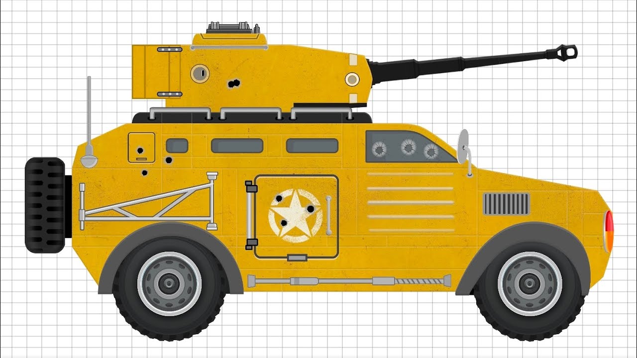 Labo tank - Yellow Armoured Vehicle Tank - YouTube