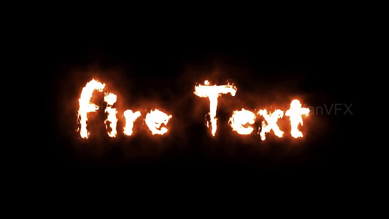AE Tutorial: How to make Fire Text using saber plugin | TofanVFX - YouTube