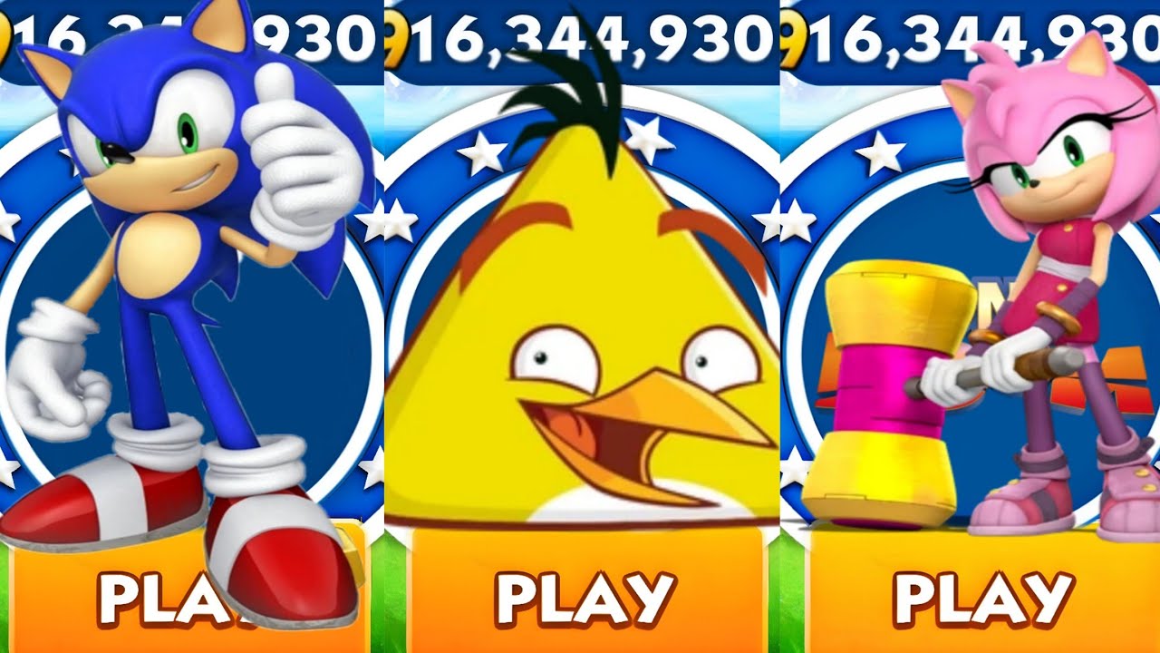 Sonic Dash - Sonic VS Chuck VS Amy Boom _ Sonic vs All Bosses Zazz ...