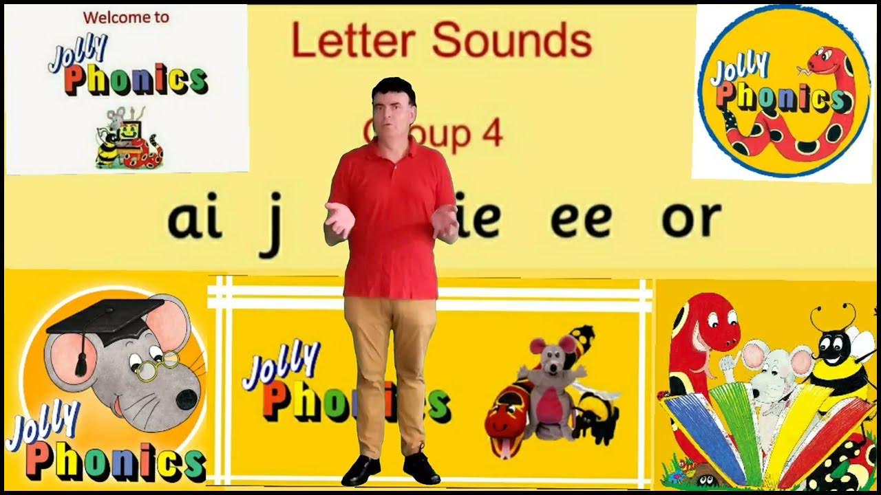 Jolly Phonics Group 4 Revision (ai, J, oa, ie, ee or) - YouTube