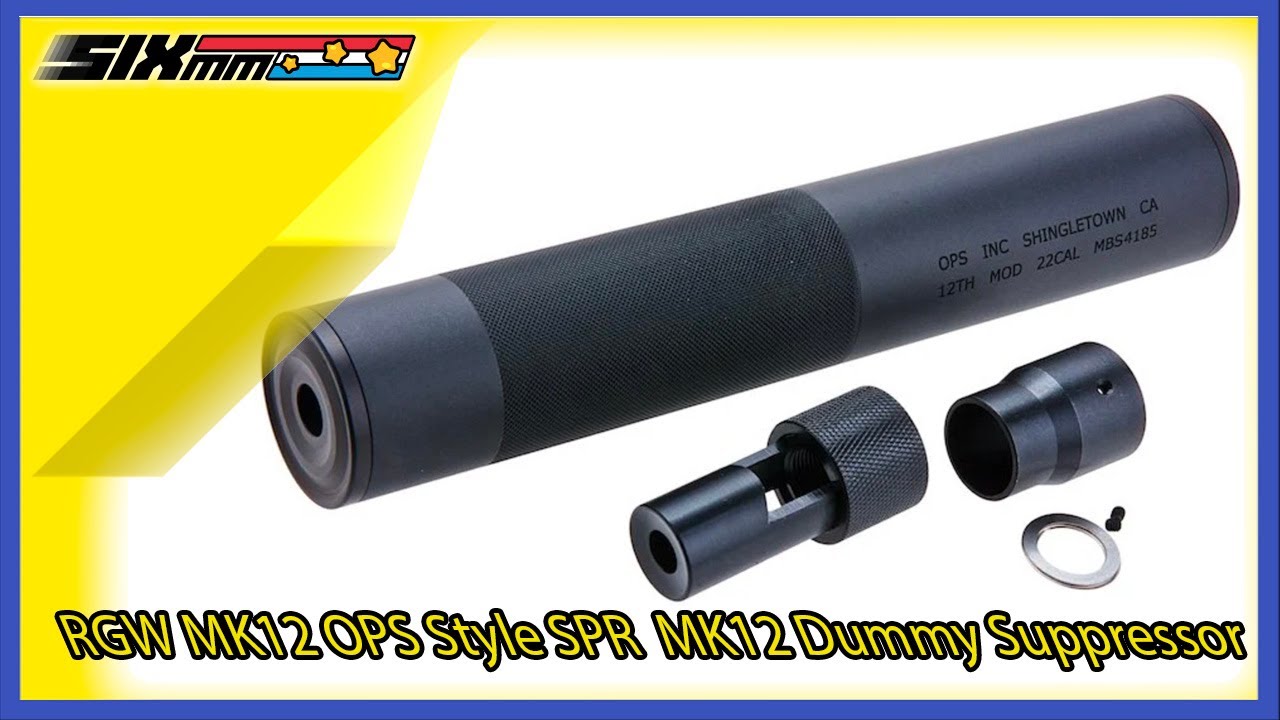 [RGW] MK12 OPS Style SPR MK12 Dummy Suppressor with Barrel Flash Hider ...