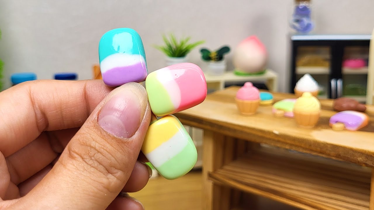 Easy Miniature Ice Cream Recipe | Stop Motion Cooking | ASMR Cooking ...