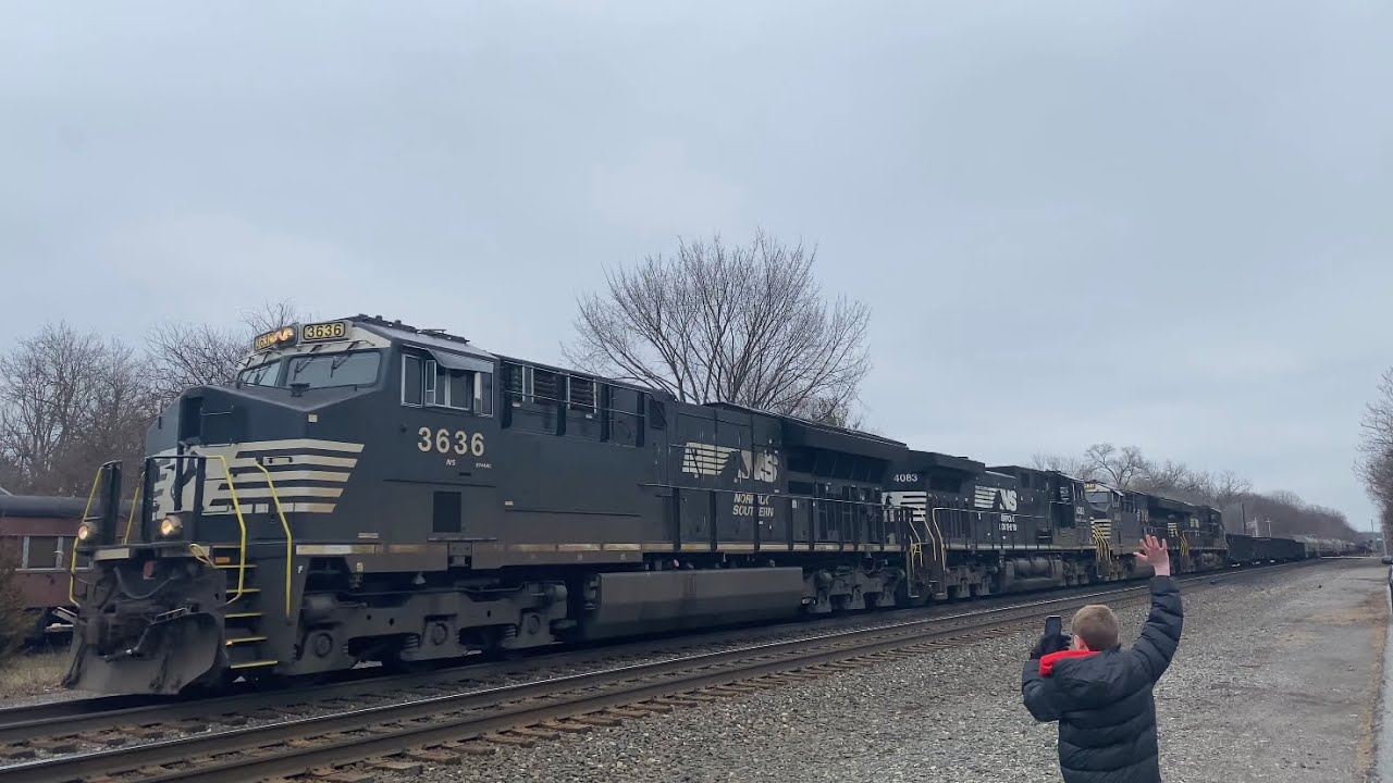 NS B10 passes Chesterton - YouTube