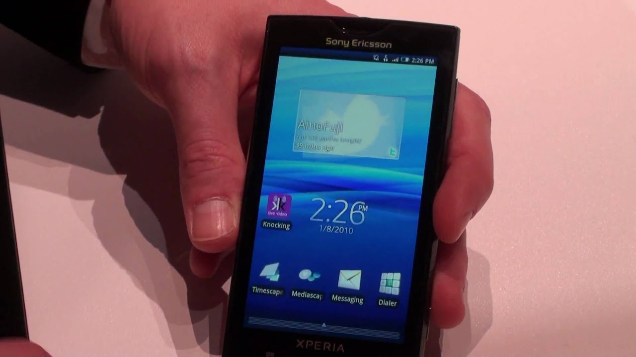 Hands-on With the Sony Ericsson XPERIA X10 - YouTube