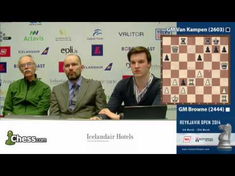 Walter Browne at the 2014 Reykjavik Open - YouTube