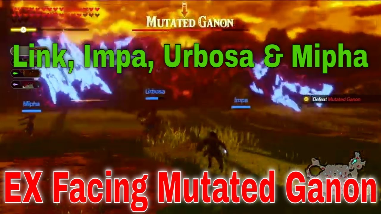Hyrule Warriors: Age Of Calamity: EX Facing Mutated Ganon, Link, Impa ...