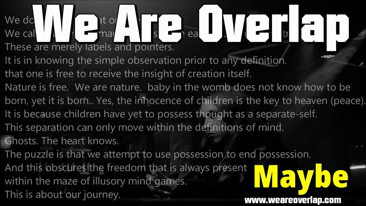 We Are Overlap - Maybe #song #lyrics #video - YouTube