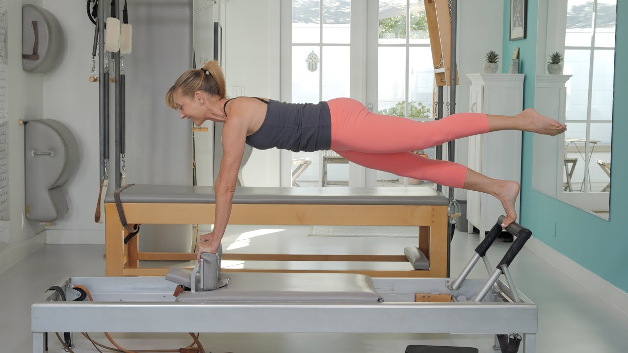 Pilates Reformer Encyclopedia: Control Push Us Front & Back - YouTube