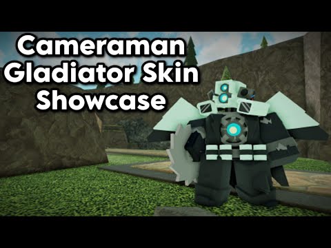 NEW Cameraman Gladiator Skin Showcase | Tower Defense Simulator - YouTube