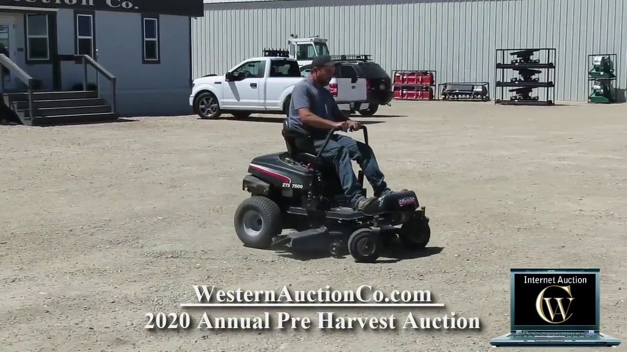 1291 • Craftsman ZTS 7500 42 Inch Zero Turn Riding Lawnmower - YouTube
