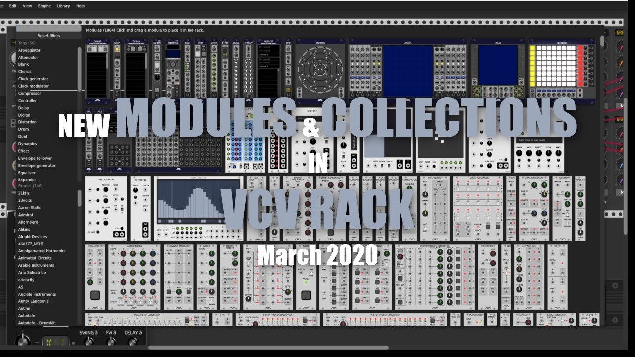 An overview of new modules and collections in VCV Rack - March 2020 ...