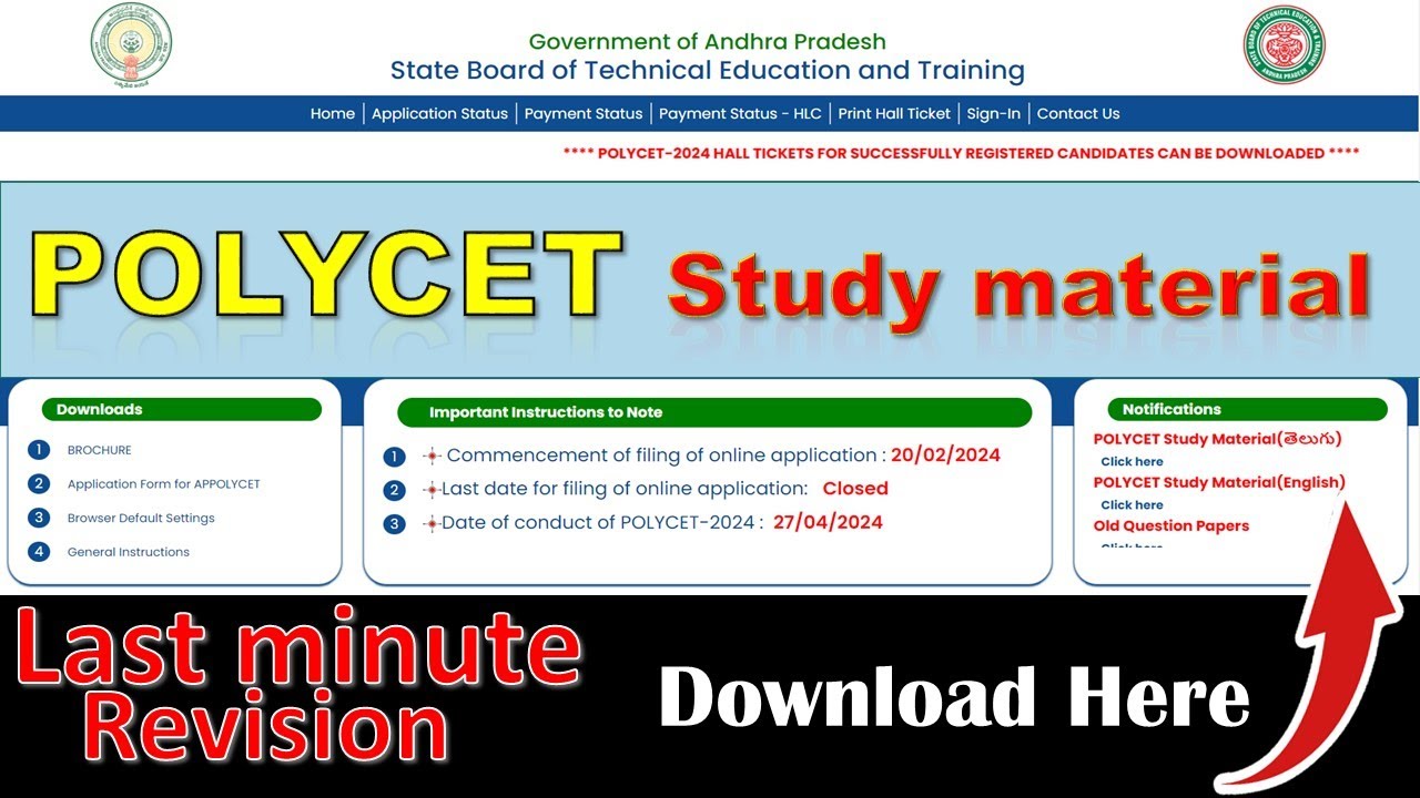 #2024 AP Polycet and TS Polycet Study material Download| #maths # ...