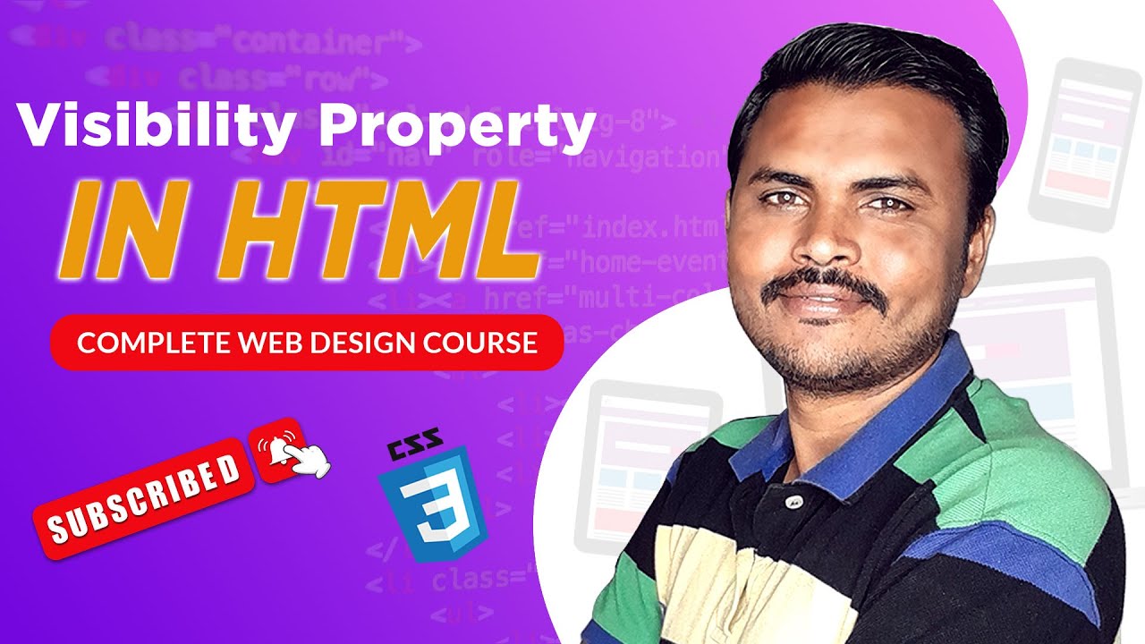 Visibility Property In Css How To Hide Html Element Website Design 2429