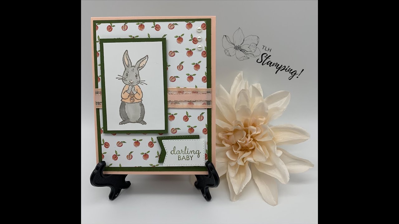 Stampin' Up! Fable Friends Baby Shower Card - YouTube