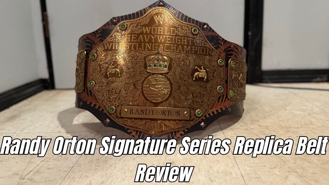 WWE Randy Orton Signature Series Replica Belt Review - YouTube
