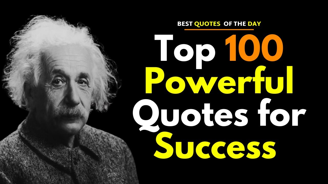 Top 10 Powerful Quotes for Success – Motivation to Achieve Your Dreams ...