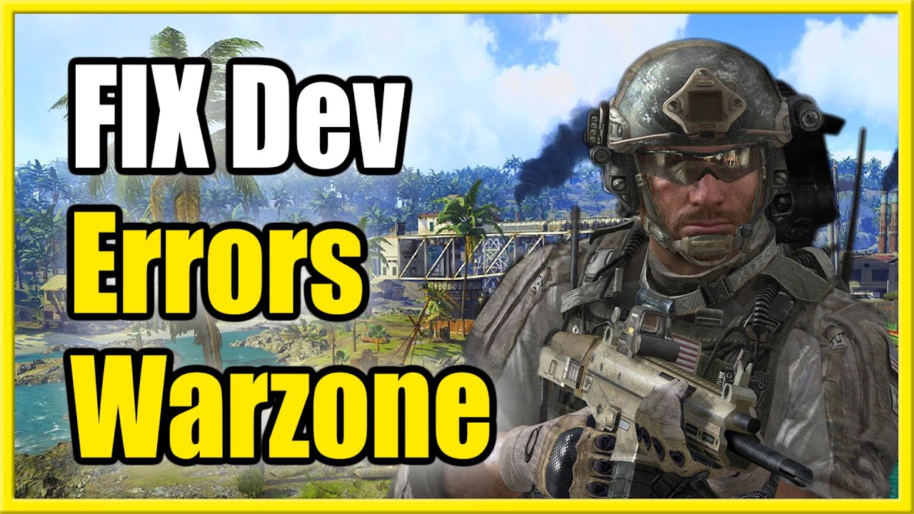How to FIX Dev Error & Crashing in Warzone PS4, PS5, Xbox & PC (Can't ...