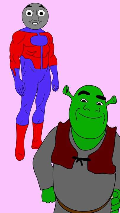 Thicc Omni Man but it's train Thomas and Shrek #Shorts - YouTube