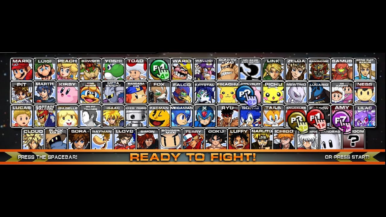 5 PLAYER SMASH PART 2 [Super Smash Flash 2 (PROJECT B, PATCH 9)] - YouTube