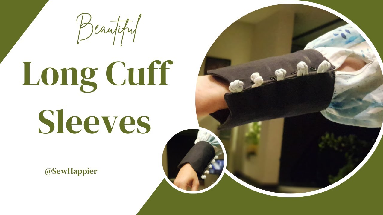 How to make long cuff sleeves at home - YouTube