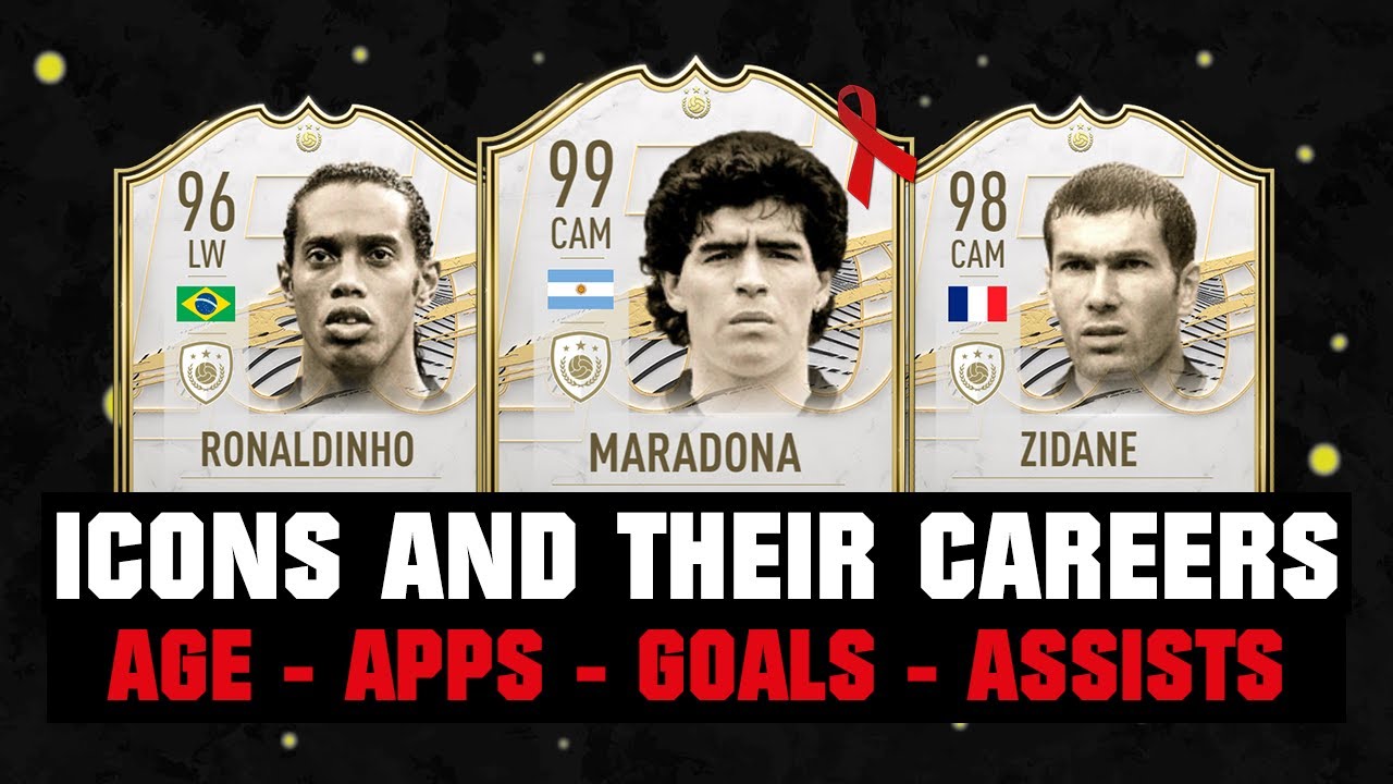 FIFA 21 | ICONS AND THEIR CAREERS! 😱🔥 ft. Maradona, Ronaldinho, Zidane ...
