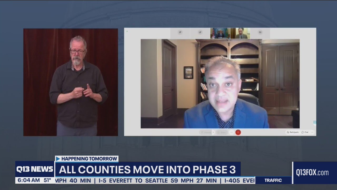 All counties in Washington move to Phase 3 on Tuesday - YouTube