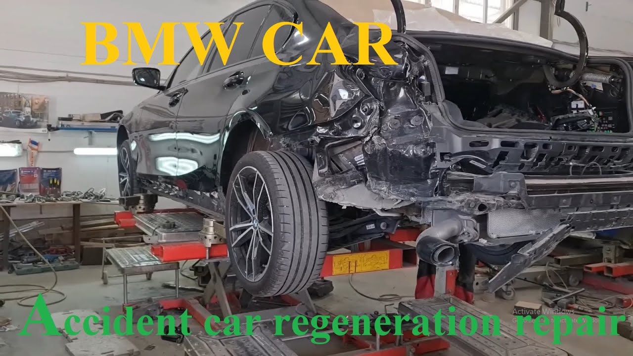Car Restoration - Body repair BMW Replacing the rear fender - work on ...