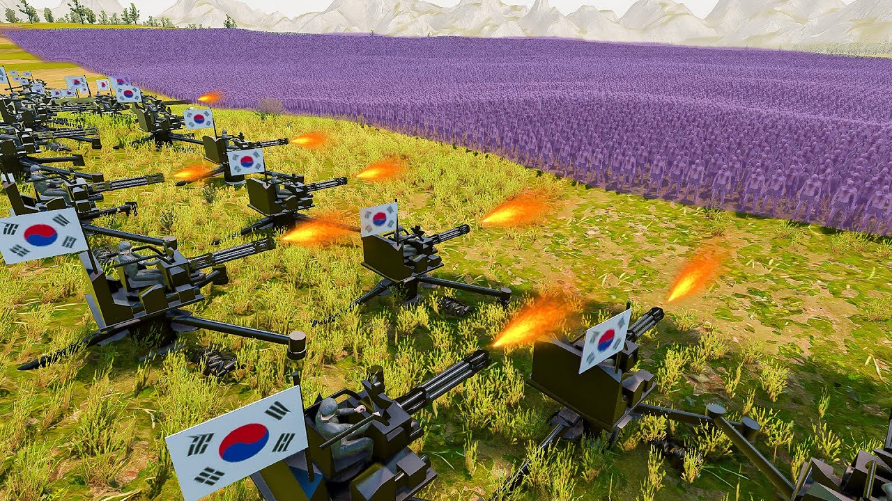 30 KOREAN VULKAN vs 1,000,000 ZOMBIES | Ultimate Epic Battle Simulator 2 UEBS 2 - YouTube