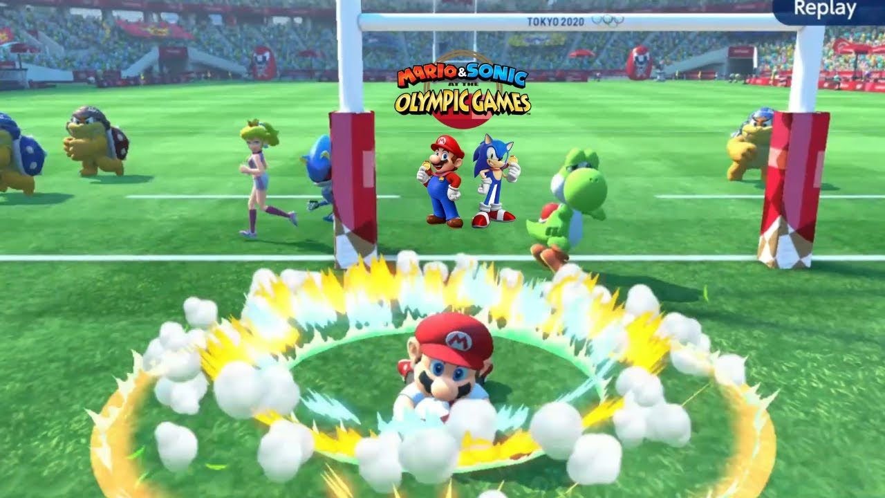 Mario & Sonic At The Olympic Games Tokyo 2020 Rugby Sevens & Football ...