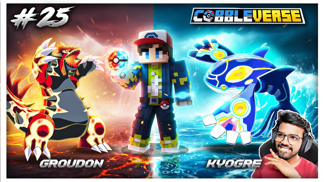 I Caught Legendary PRIMAL GROUDON & KYOGRE in Cobbleverse Minecraft ...