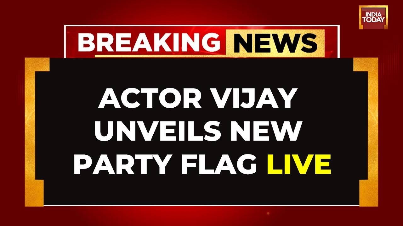 LIVE | Actor Thalapathy Vijay Unveils New Party Flag | Can Vijay Taste ...