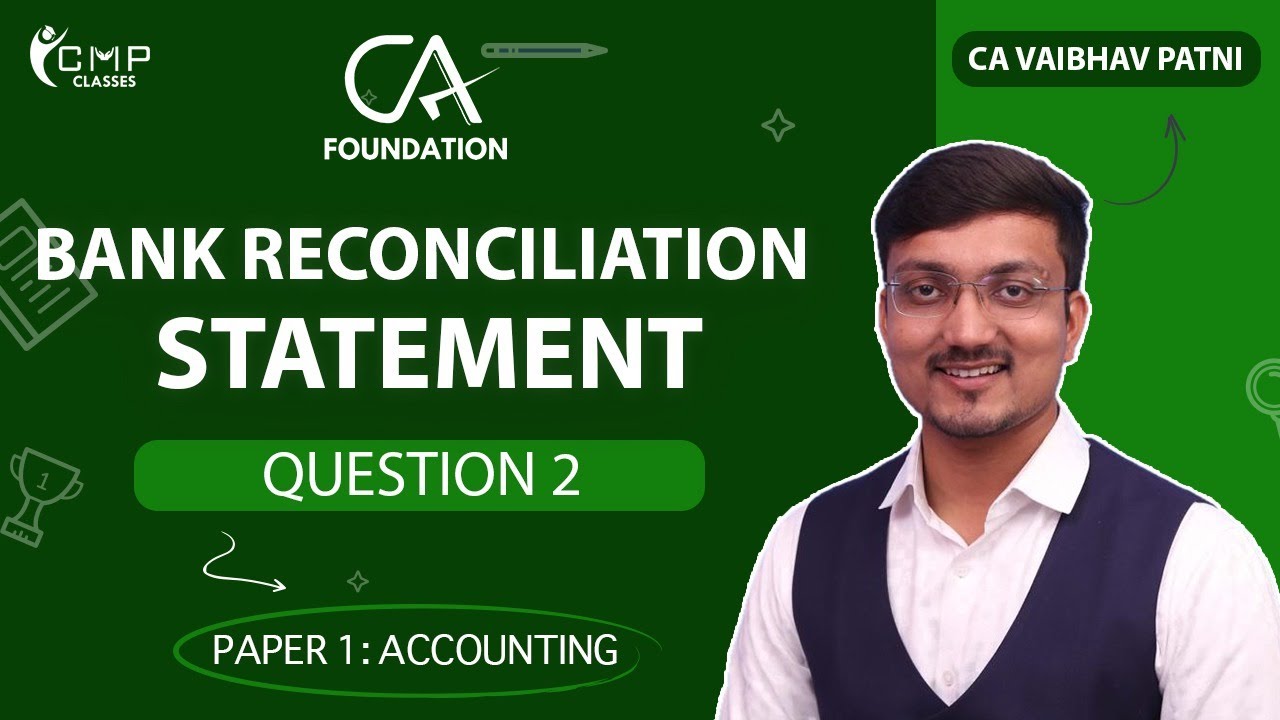 BRS | QUESTION 2 | CA FOUNDATION | PAPER 1: ACCOUNTING | CA VAIBHAV ...
